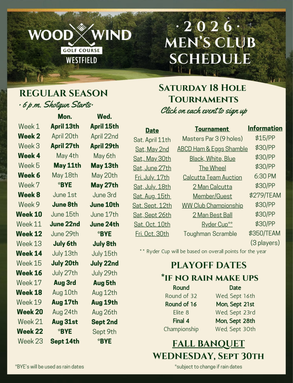 Men’s Club | Wood Wind Golf